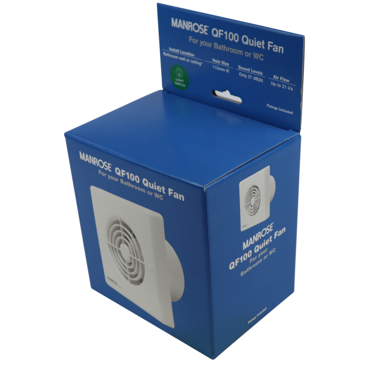 Manrose Quiet Standard Model 100mm – Batley DIY