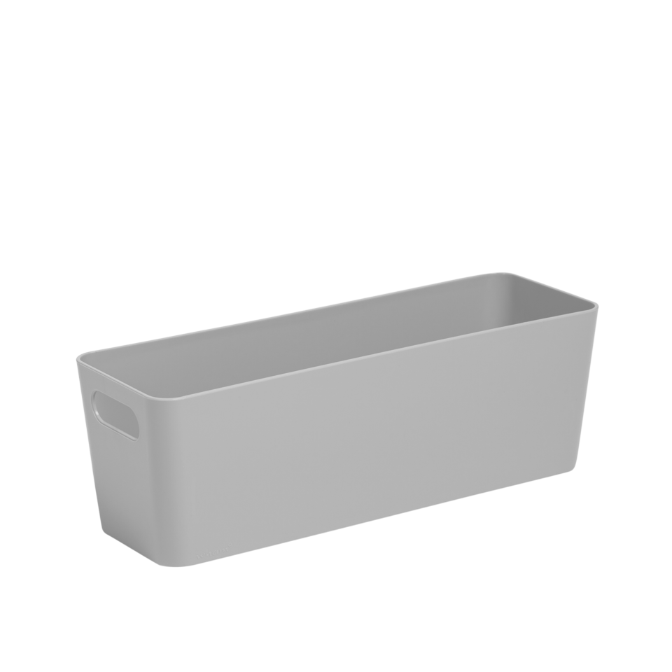 Wham Studio Rectangular Basket 30 x 10 x 10cm Cool Grey – Batley DIY