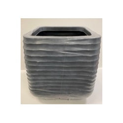 Kaemingk Jamie Plastic Square Planter Grey – Batley DIY