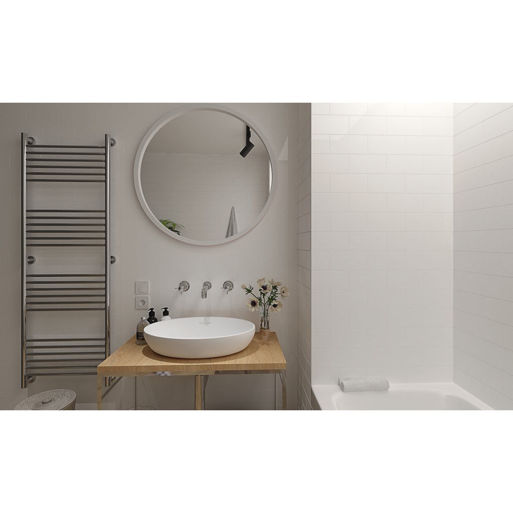 Golden Tile Metro Flat White Gloss Wall Tile – Batley DIY