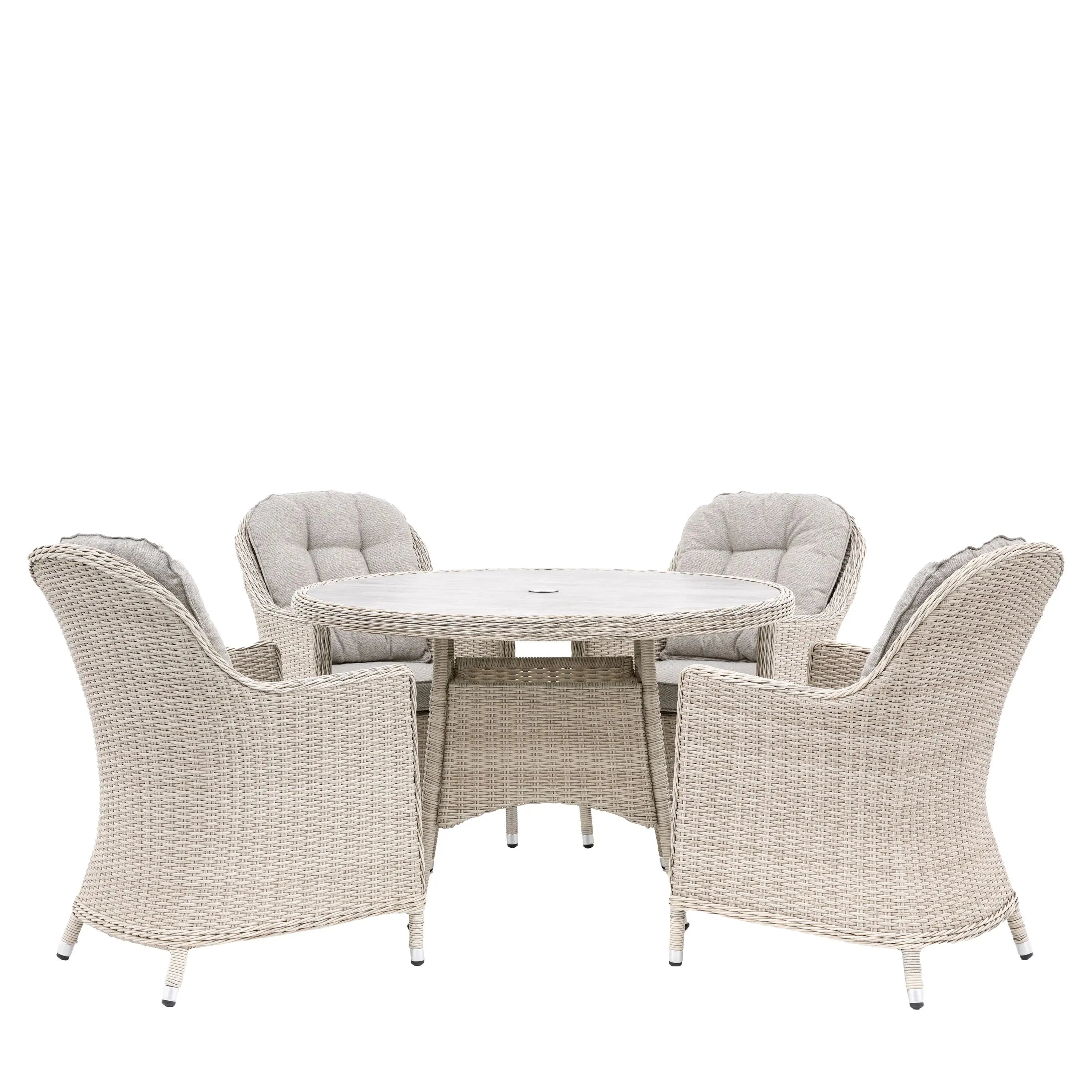 Gallery Direct Holton 4 Seater Round Dining Set – Batley DIY