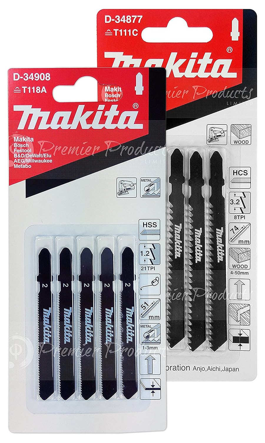 Makita Jigsaw Blade Set – Batley DIY