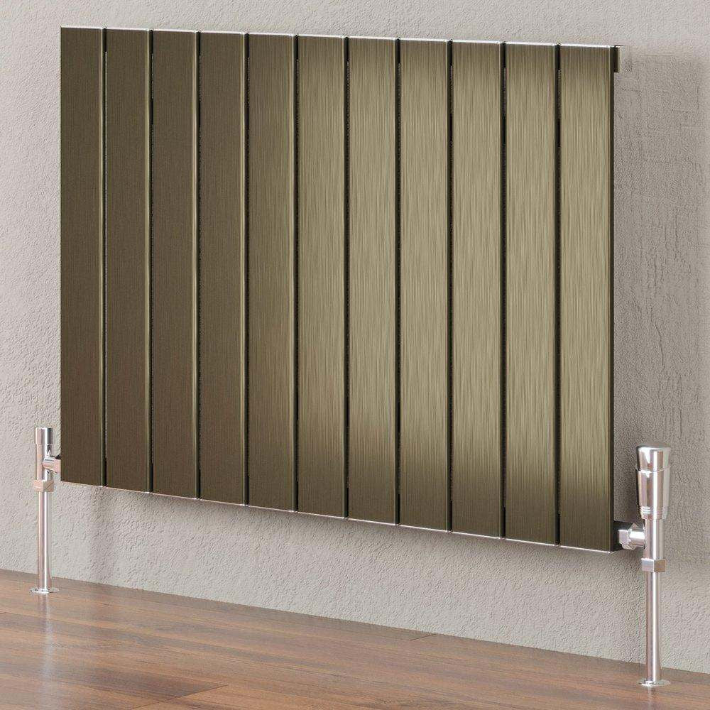 Victoria 575 x 1180mm Bronze Double Panel Horizontal Radiator – Batley DIY