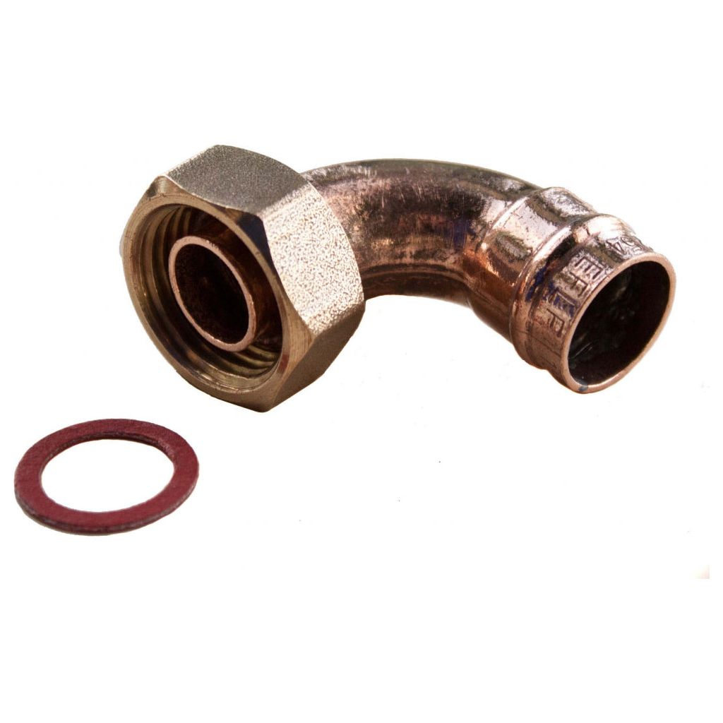 Oracstar Pre Soldered Angled Tap Connector 15mm x 1/2" (Pack 2 ...